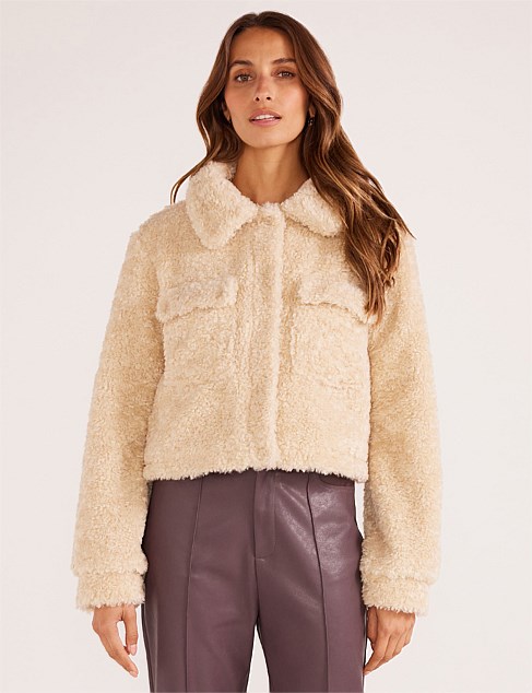 Minkpink Zariza Teddy Jacket | David Jones