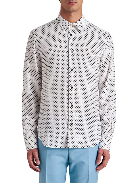 Paul Smith Mens Single Cuff Slim Fit Shirt | David Jones