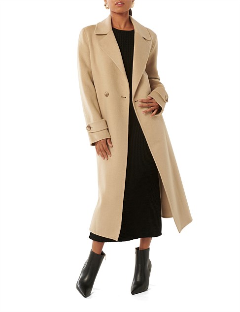 Forever New Carter Petite Felled Seam Coat | David Jones