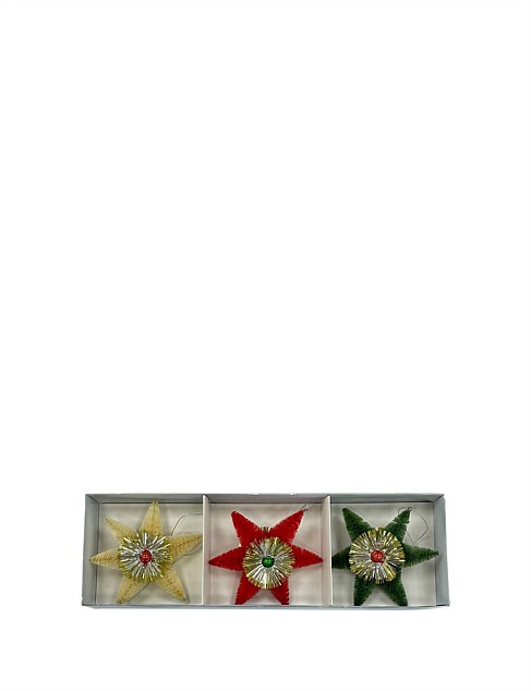 David Jones Vintage Style Star In Box Set Of 3 | David Jones