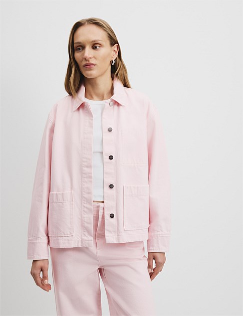 Country Road Pocket Denim Shacket | David Jones