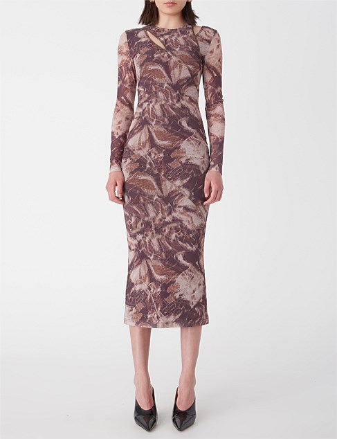 Misha North Mesh Midi Dress | David Jones