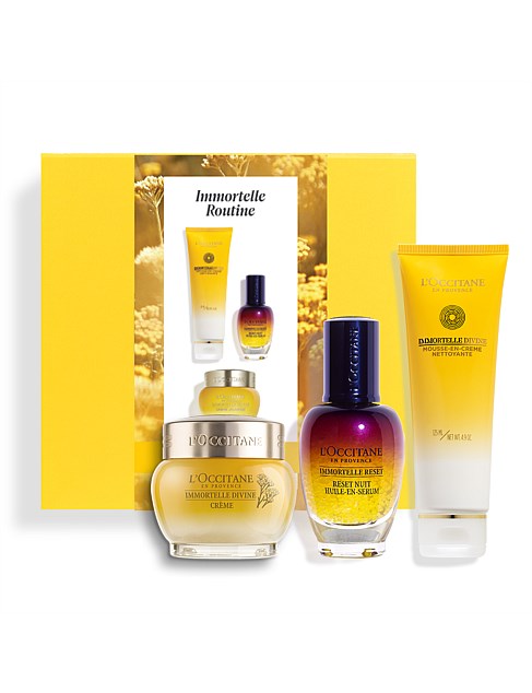 L'occitane Immortelle Routine Set | David Jones