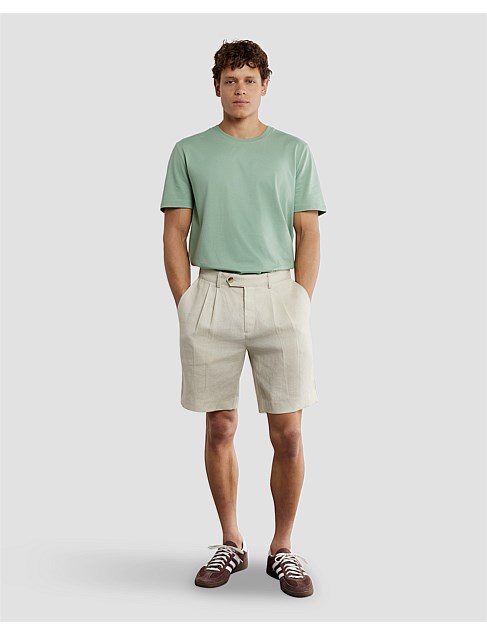 Jag Koah Linen Pleat Short | David Jones