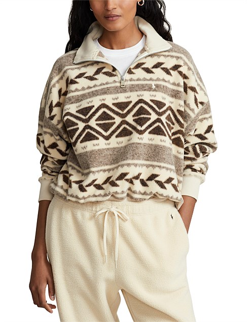 Polo Ralph Lauren Geo-motif Fleece Pullover | David Jones