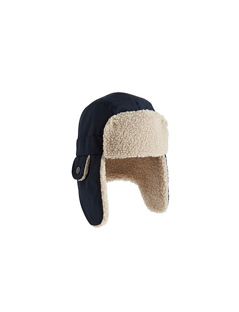 Seed Heritage Teddy Trapper Beanie | David Jones