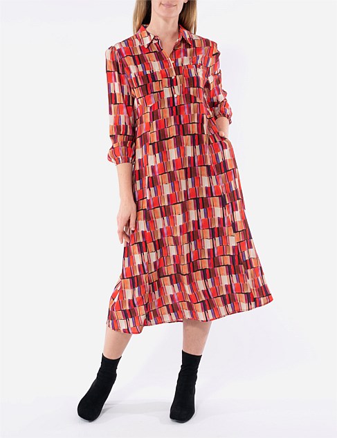 Jump Watercolour Tile Dress | David Jones