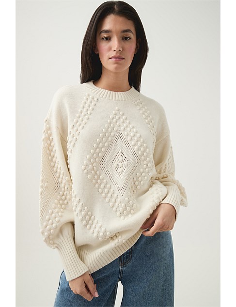 Aje Mirelle Oversized Knit | David Jones