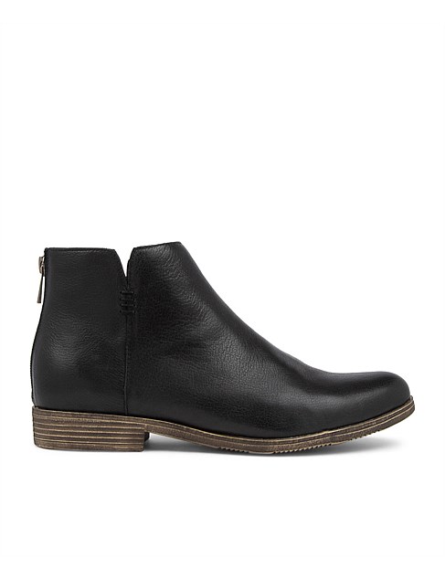 Midas Kippy Black Leather Ankle Boots | David Jones