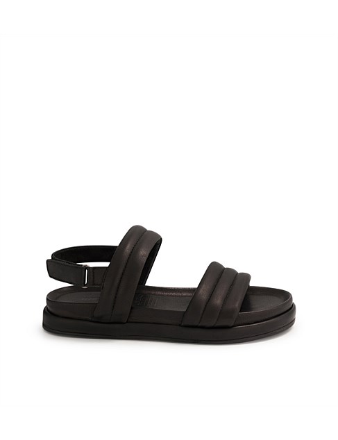 Midas Milah Black Leather Sandals | David Jones