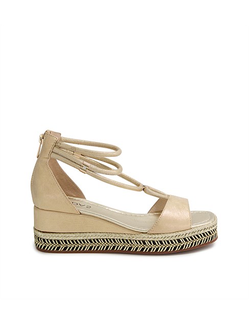 Midas Xavia Sandy Shimmer Leather Sandals | David Jones