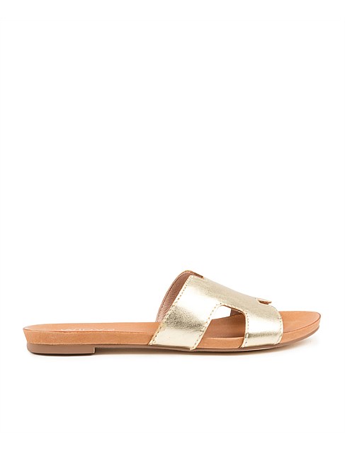 Midas Jevon Pale Gold Leather | David Jones