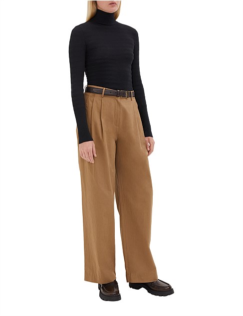 Willow Tonal Stripe Wool Skivvy | David Jones