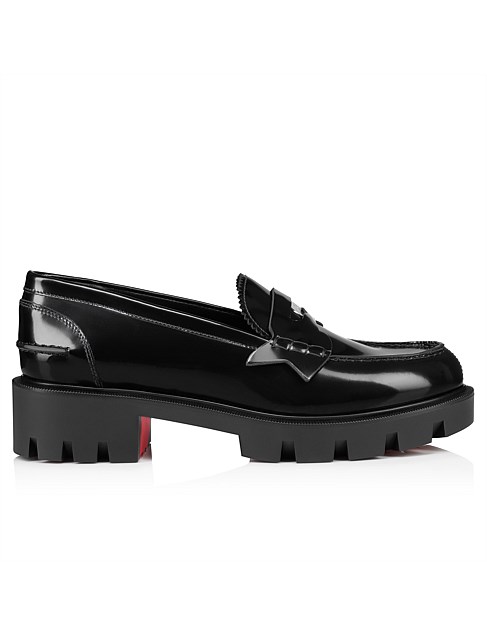 Christian Louboutin Penny Lug Donna Flat Calf Abrasivato/lining | David ...