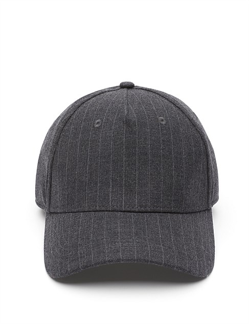 Unison Pinstripe Baseball Cap | David Jones