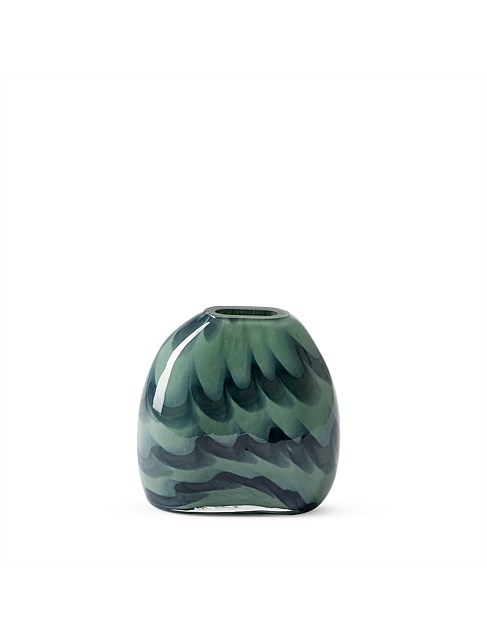 The Conran Shop Serenity Scallop Vase Blue/green 12.8x7x12cm | David Jones