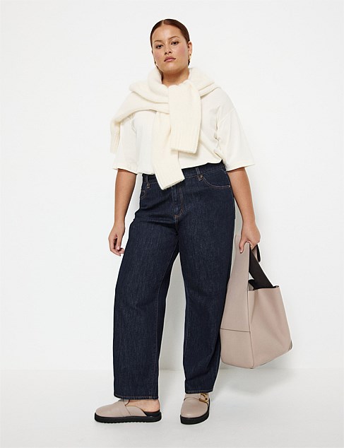 Commonry Raw Denim Barrel Leg Jean | David Jones