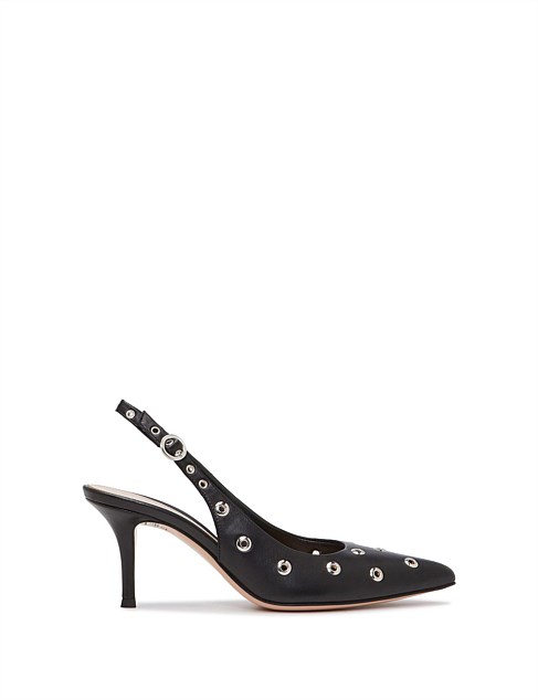 Gianvito Rossi Lydia Eyelet Sling Back Pump | David Jones
