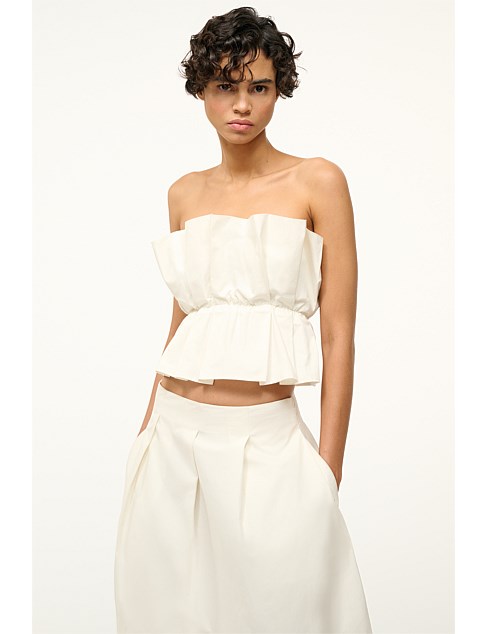 Staud Dover Ivory Tube Top | David Jones