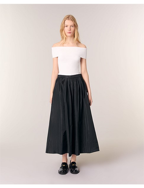 Maje Juraly Technical Midi Skirt | David Jones