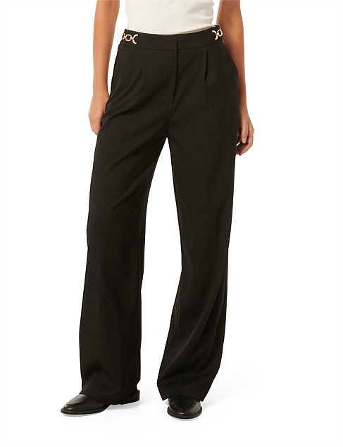 Forever New Remi Trim Detail Straight Leg Pants | David Jones