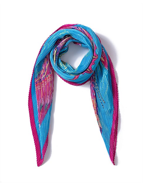 The Two Mrs Grenvilles Pleated Butterfly Fly Square Scarf | David Jones