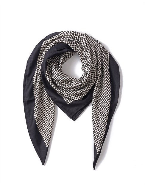 The Two Mrs Grenvilles Hounds Tooth Large Square | David Jones