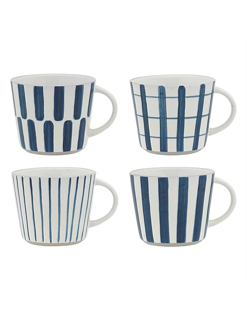Ecology Chalk Set Of 4 Mugs 320ml | David Jones