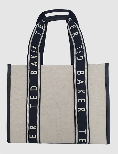 Ted Baker Georjia Branded Webbing Canvas Medium Tote Bag | David Jones