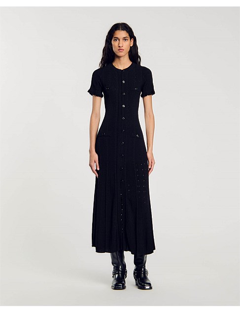 Sandro Paris Milo Knitted Dress | David Jones