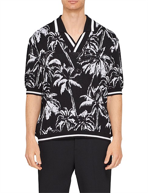 Balmain Balmain Signture Palm Tree Print Knit | David Jones