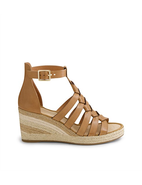 Midas Palame Tan Natural Multi Leather Espadrilles | David Jones