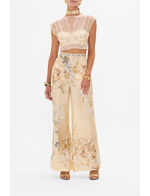 Camilla Lace Splice Top | David Jones