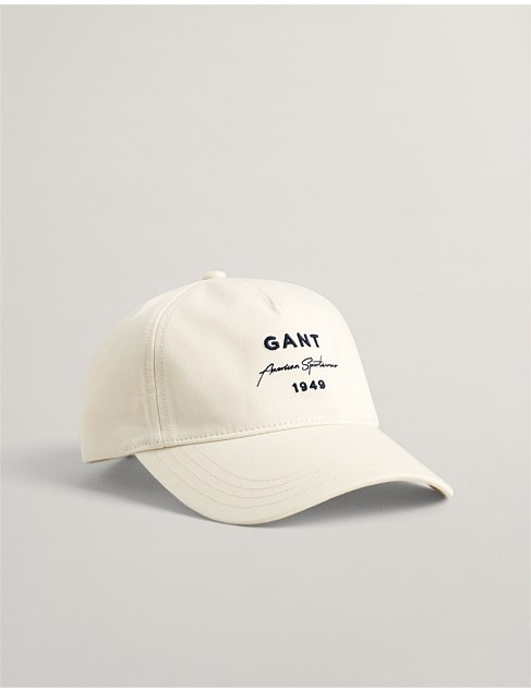 Gant Logo Script Cotton Twill Cap | David Jones