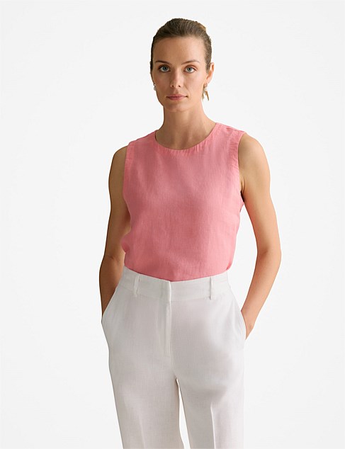 Trenery Linen Shell Tank | David Jones