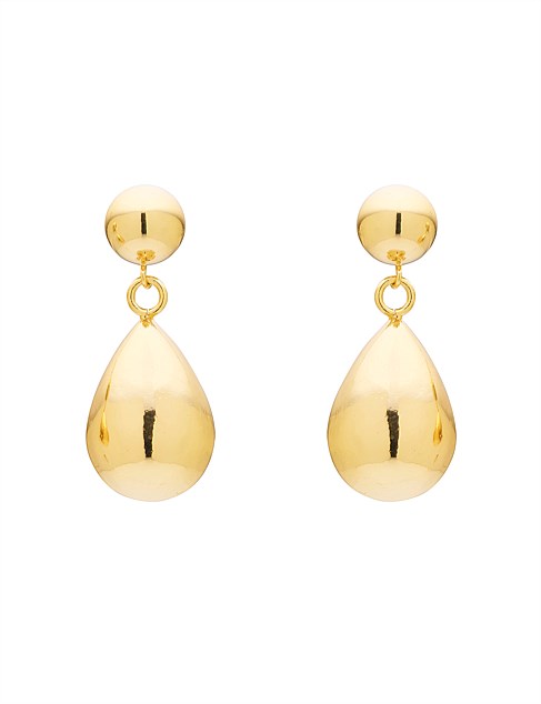 David Lawrence Duo Rounded Drop Earrings | David Jones