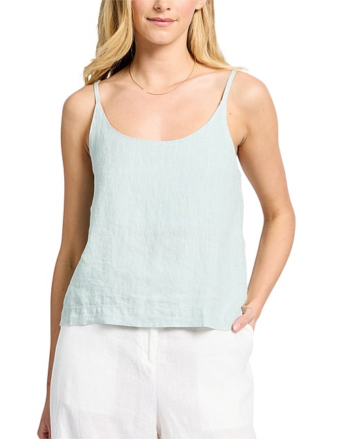 Academy Brand Essential Linen Cami | David Jones