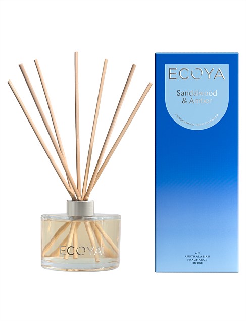 Ecoya Sandalwood & Amber Reed Diffuser 200ml | David Jones