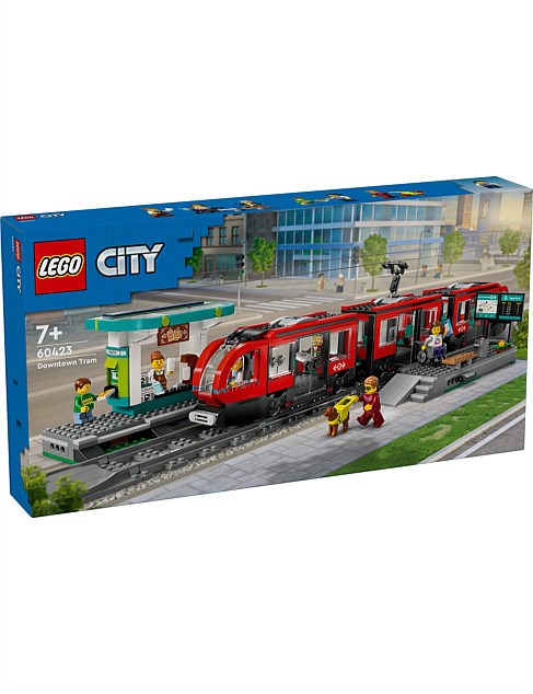 Lego Lego City Downtown Tram and Station 60423 | David Jones