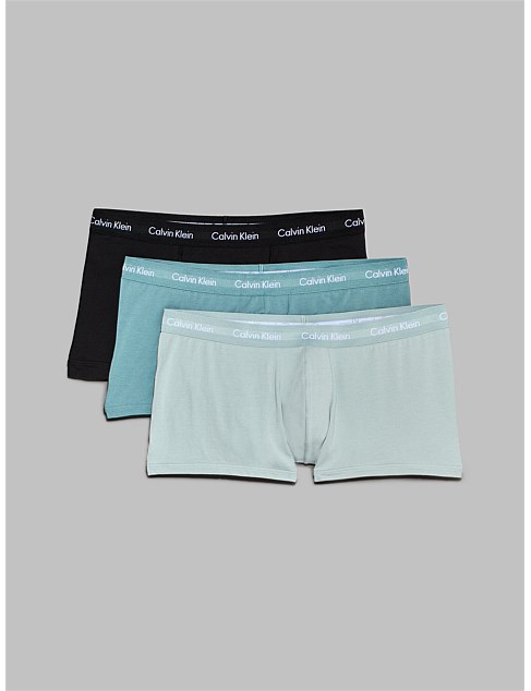 Calvin Klein Cotton Stretch Low Rise Trunk 3 Pack | David Jones