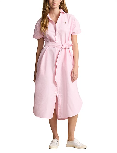 Polo Ralph Lauren Belted Short-sleeve Oxford Shirtdress | David Jones