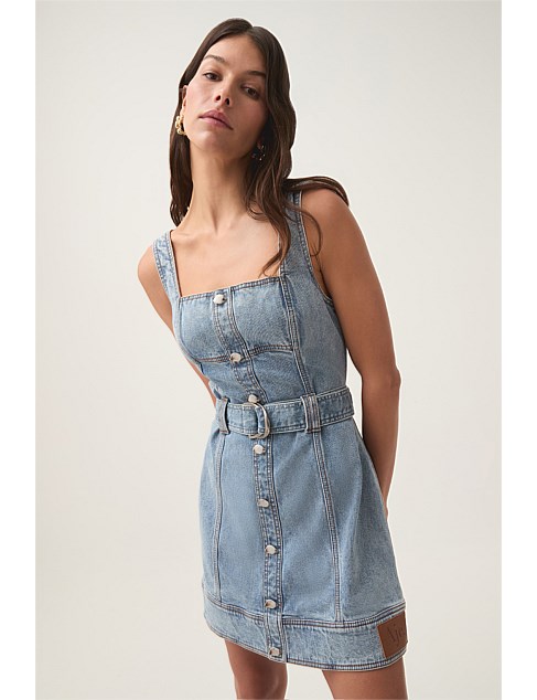 Aje Zariah Denim Mini Dress | David Jones