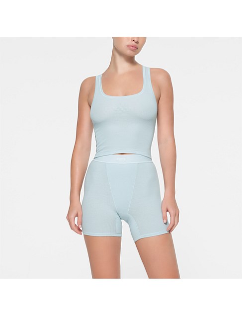 Skims Cotton Rib Boxer | David Jones