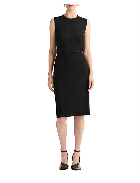 David Lawrence Solana Textured Jersey Skirt | David Jones