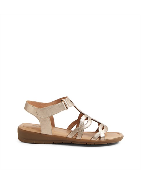 Supersoft By Diana Ferrari Fanci Champagne Leather Sandals | David Jones