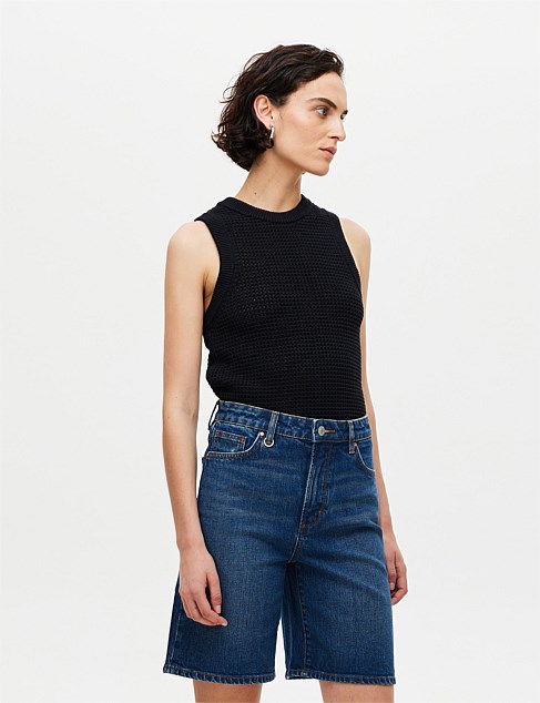 Neuw Denim Binx Crochet Tank | David Jones