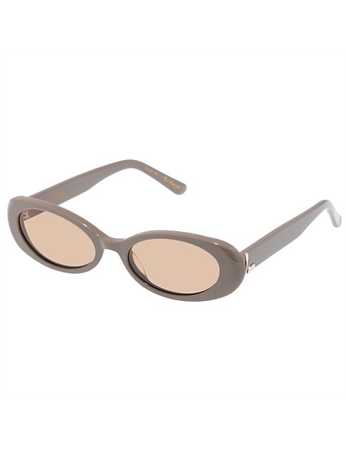 Luv Lou the Morgan Brown Oval Sunglasses | David Jones