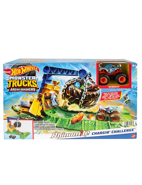 Hot Wheels By Mattel Hot Wheels Monster Trucks Rhinomite Chargin ...