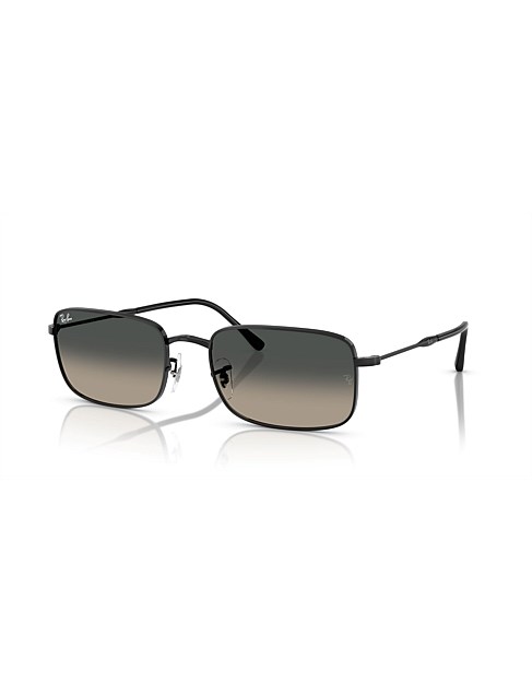 Ray-ban Rectangle Black Gradient Grey Sunglasses | David Jones