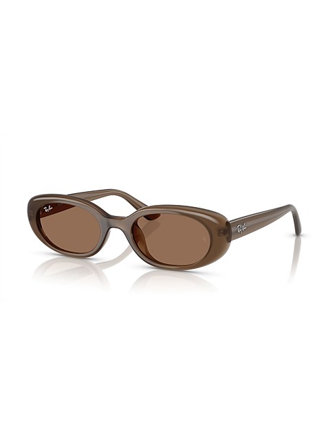 Ray-ban Pillow Brown Dark Grey Sunglasses | David Jones